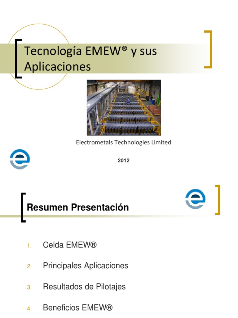 Celdas EMEW y Sus Aplicaciones | PDF | Sustancias químicas | Electroquímica