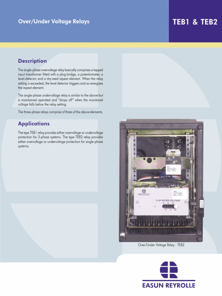 TeB1 TEB2 | PDF | Relay | Transformer