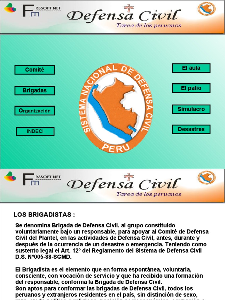 Defensa Civil Peru | PDF | Defensa Civil | Agitación