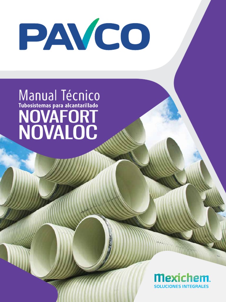 Manual PVC Alcantarillado Novafort - Novaloc | Tubería (transporte de ...
