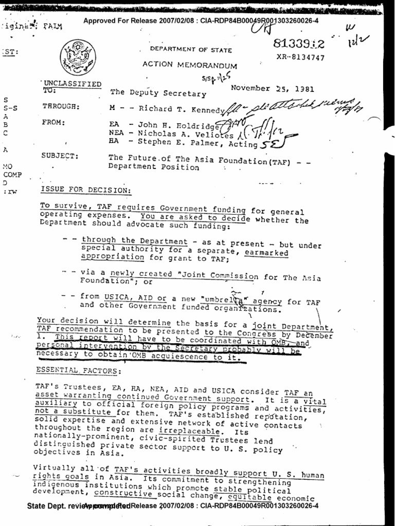 CIA TAF Info | PDF