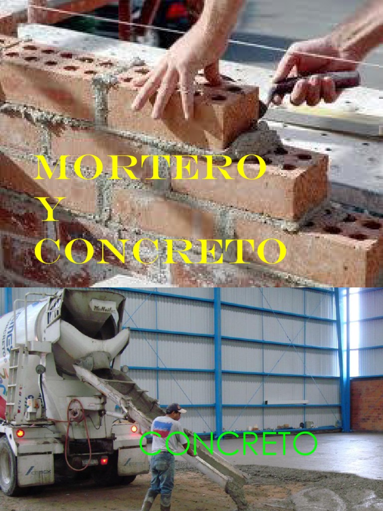 Tipos de Concreto y Mezclas de Cemento | PDF | Hormigón | Mortero ...