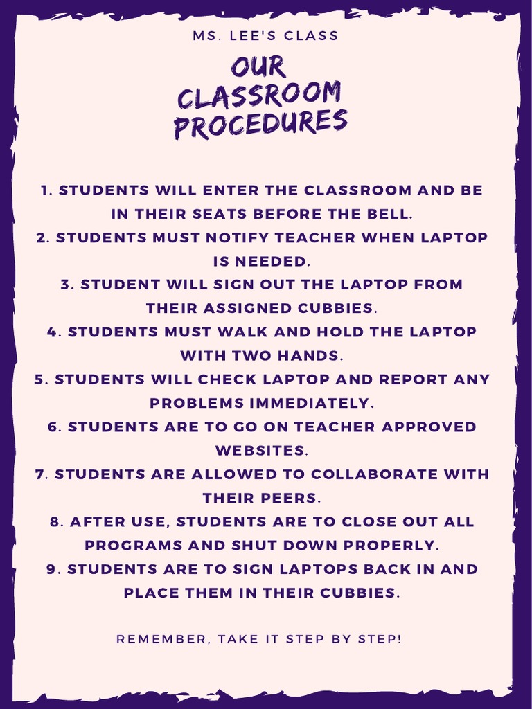 Classroom Procedures | PDF
