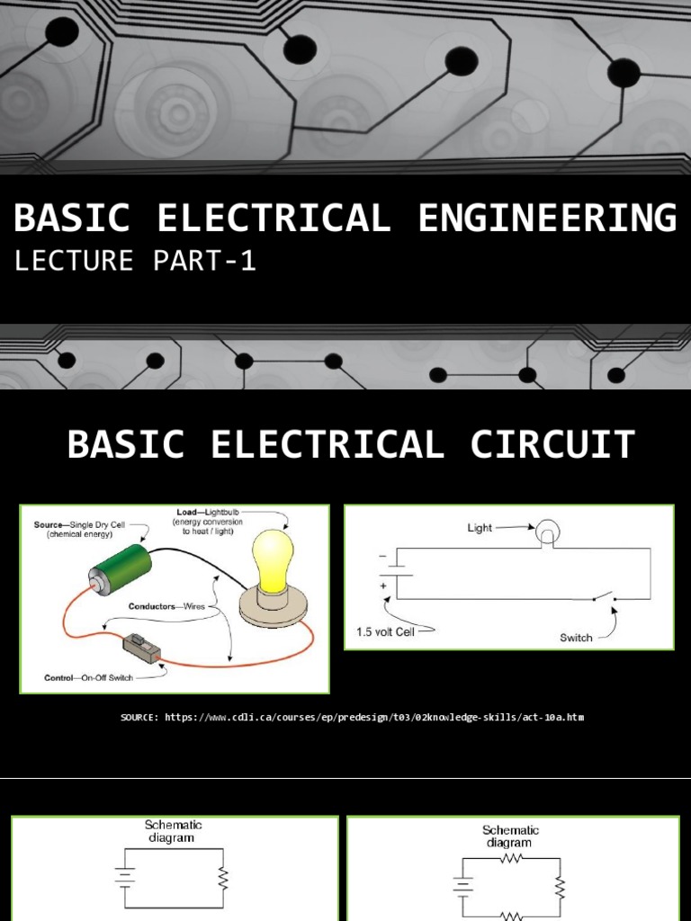 1.basic Electrical Engineering Lecture Part-1 | PDF | Voltage | Volt