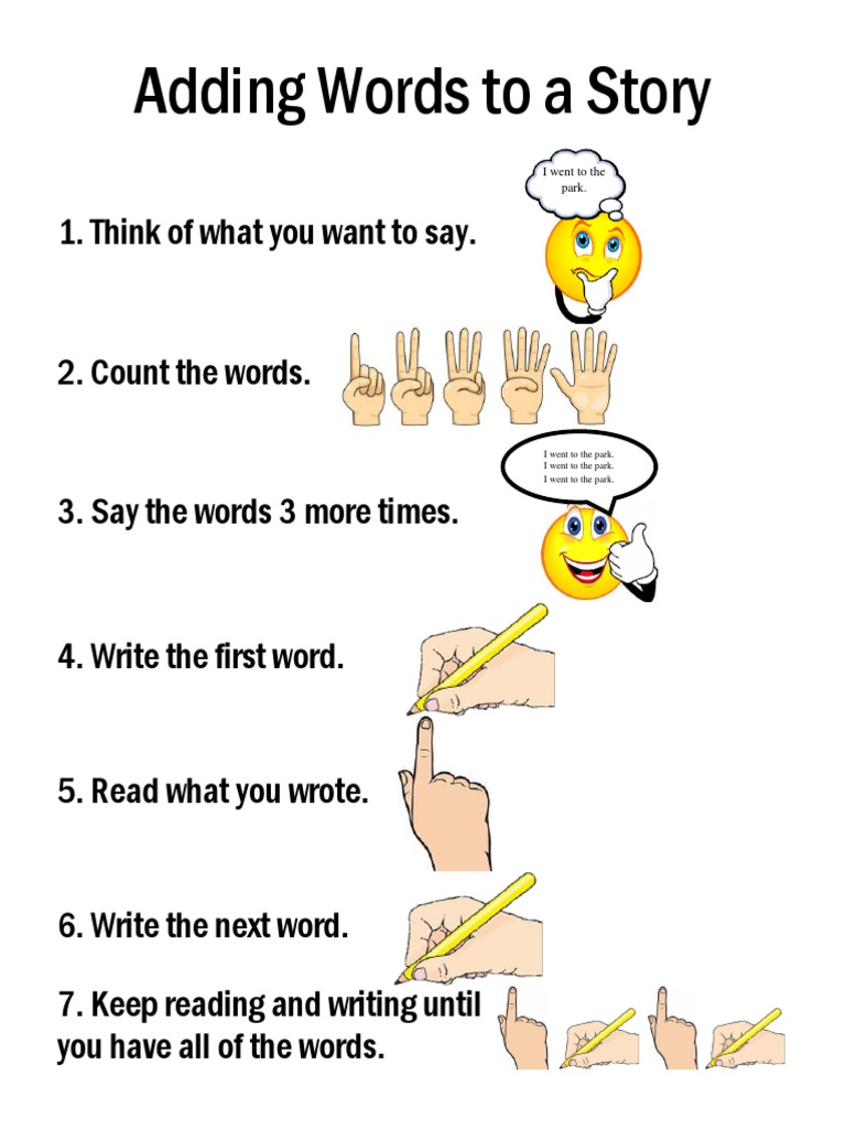 Adding Words To A Story | PDF