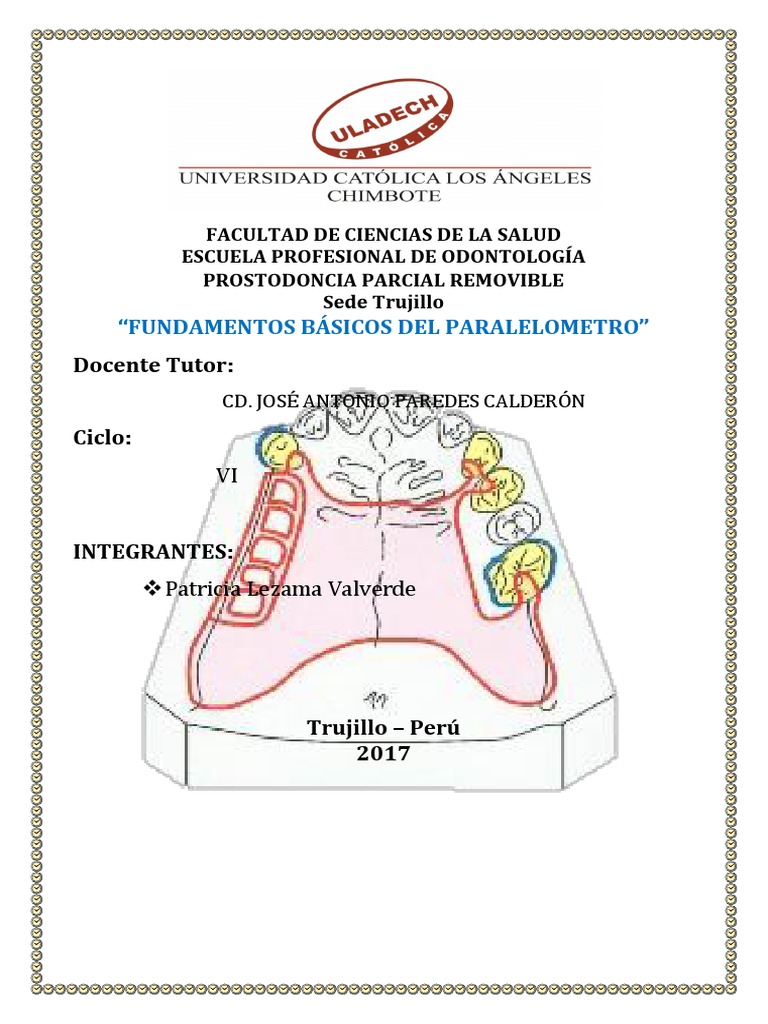 Informe de Paraleligrafo | PDF | Dentadura postiza | Odontología