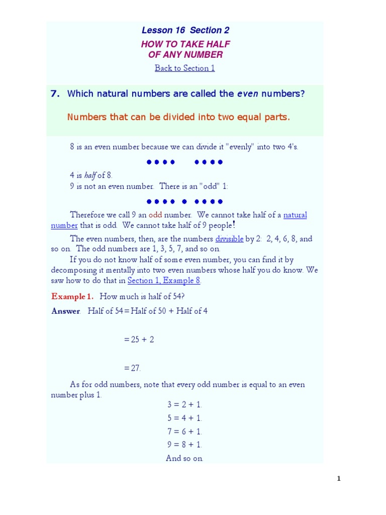 Parts of Natural Numbers - 4 | PDF | Pi | Numbers