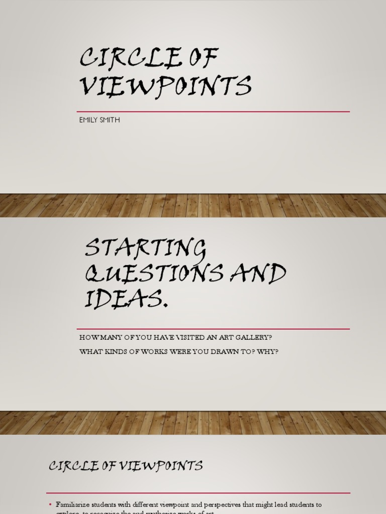 Circle of Viewpoints | PDF | Paintings | Applied Psychology