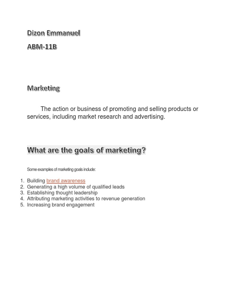 Dizon Emmanuel 4 | PDF | Business