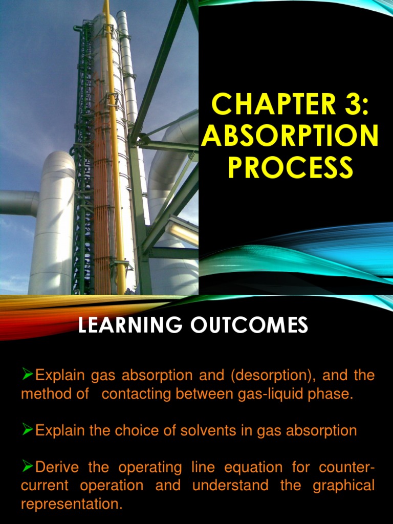 Chapter 3-Absorption Process | PDF | Solubility | Gases