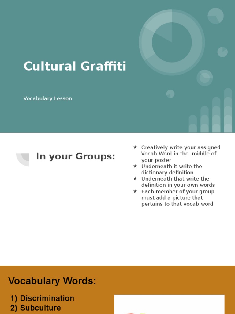 Culture Unit Vocabulary | PDF