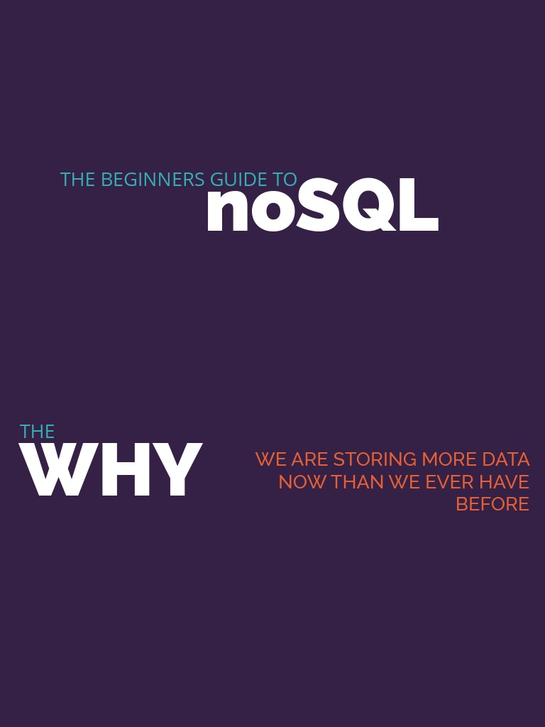 Beginners Guide To noSQL PDF | PDF | No Sql | Scalability