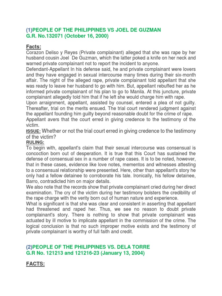 Evidence Case Compilation Set 1 | PDF | Witness | Burden Of Proof (Law)