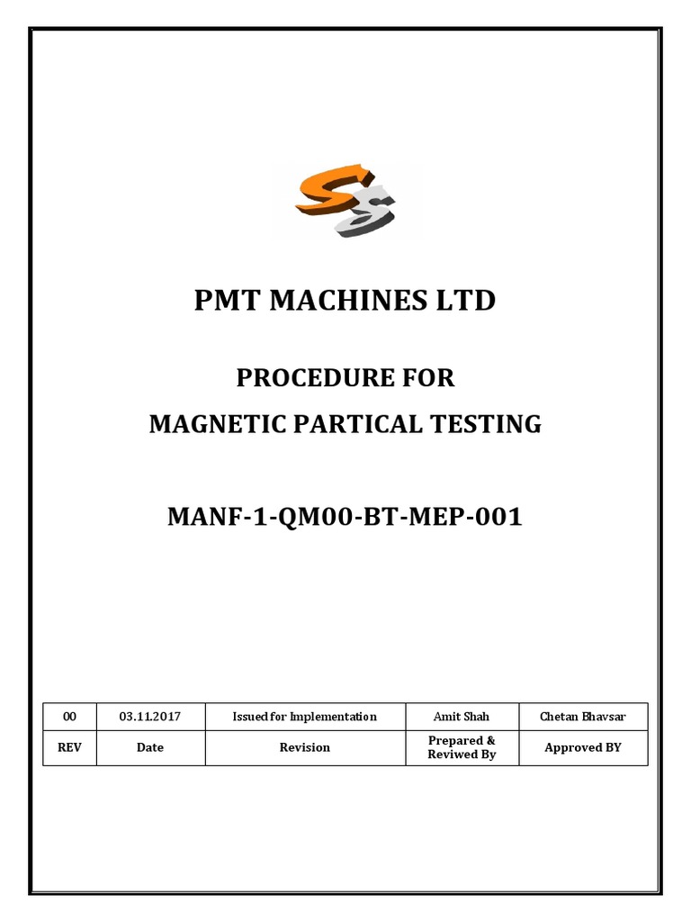 MPT | PDF | Nondestructive Testing | Chemistry