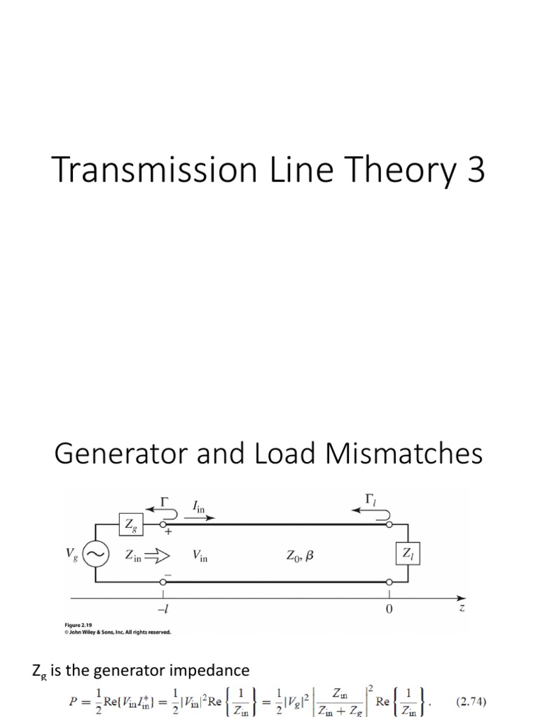 Transmission Line Theory | PDF