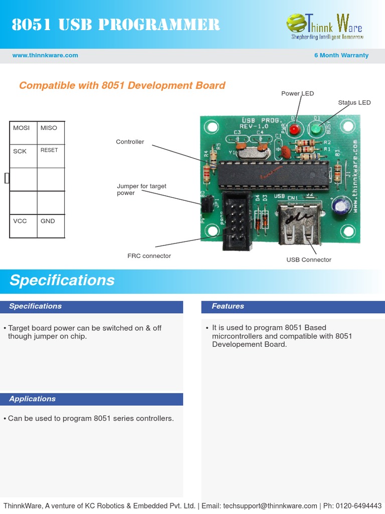 8051 USB Programmer | PDF