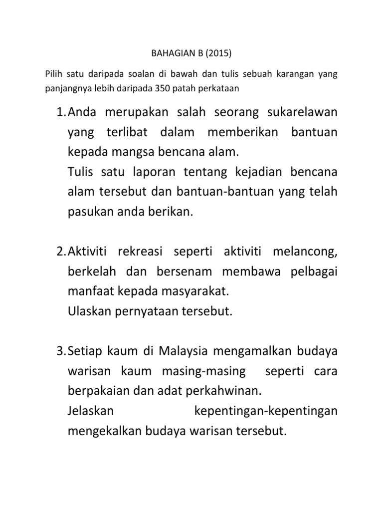 Karangan BHGN B | PDF