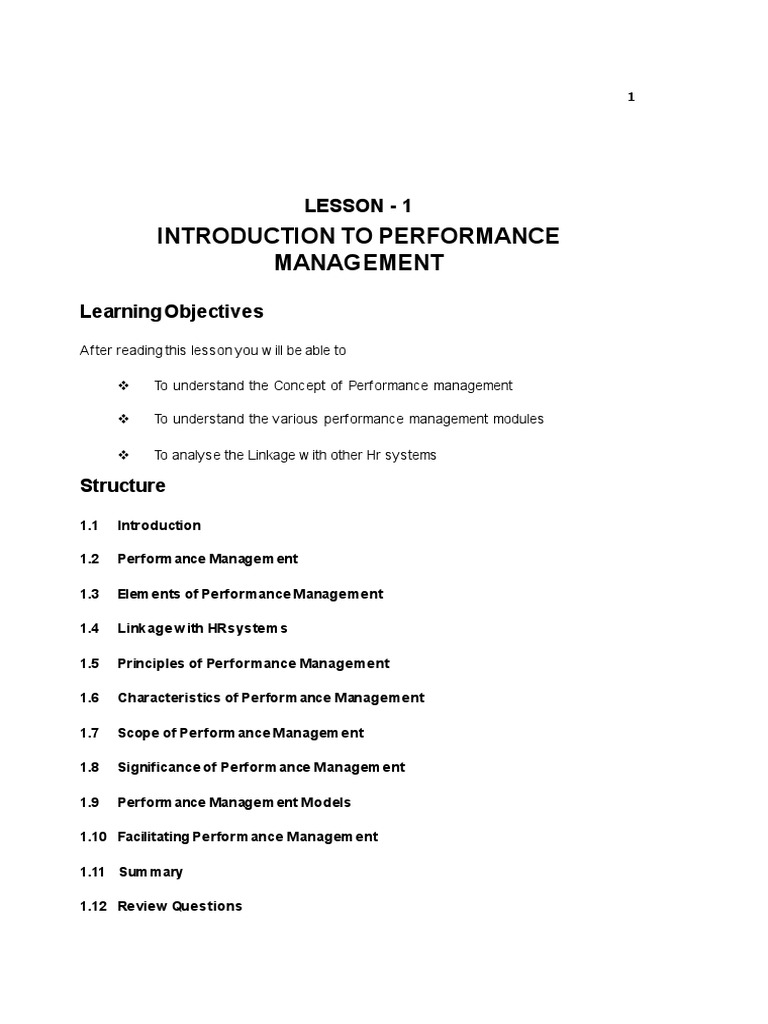 Performance Management | PDF | Performance Management | Anxiety