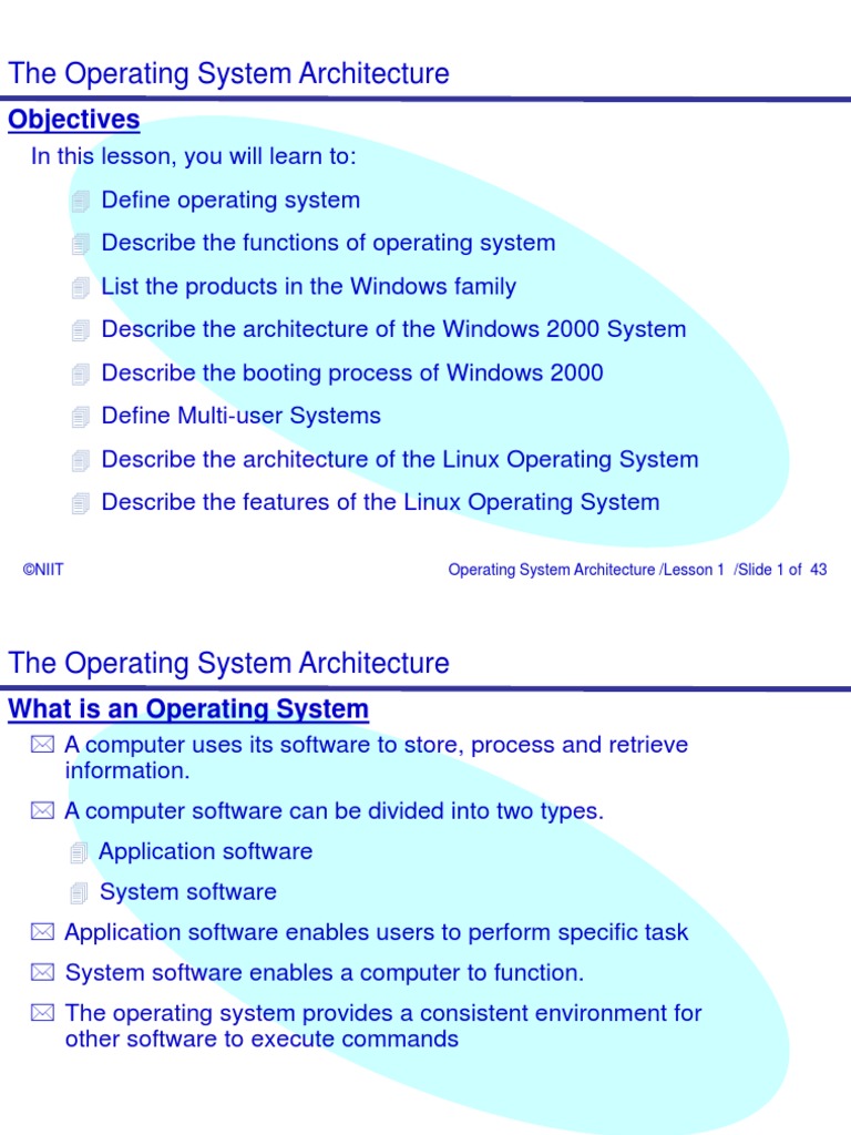 01 - Lesson 1.pps | PDF | Operating System | Booting