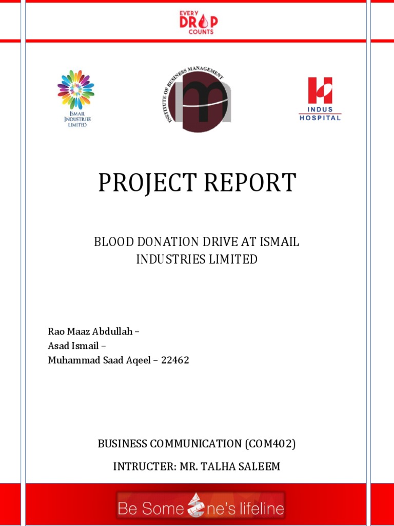 Blood Donation Drive Report | PDF | Blood Donation | Corporate Social ...