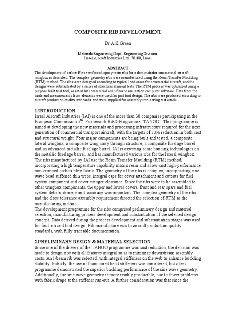 Composite Wing Rib | PDF | Composite Material | Buckling