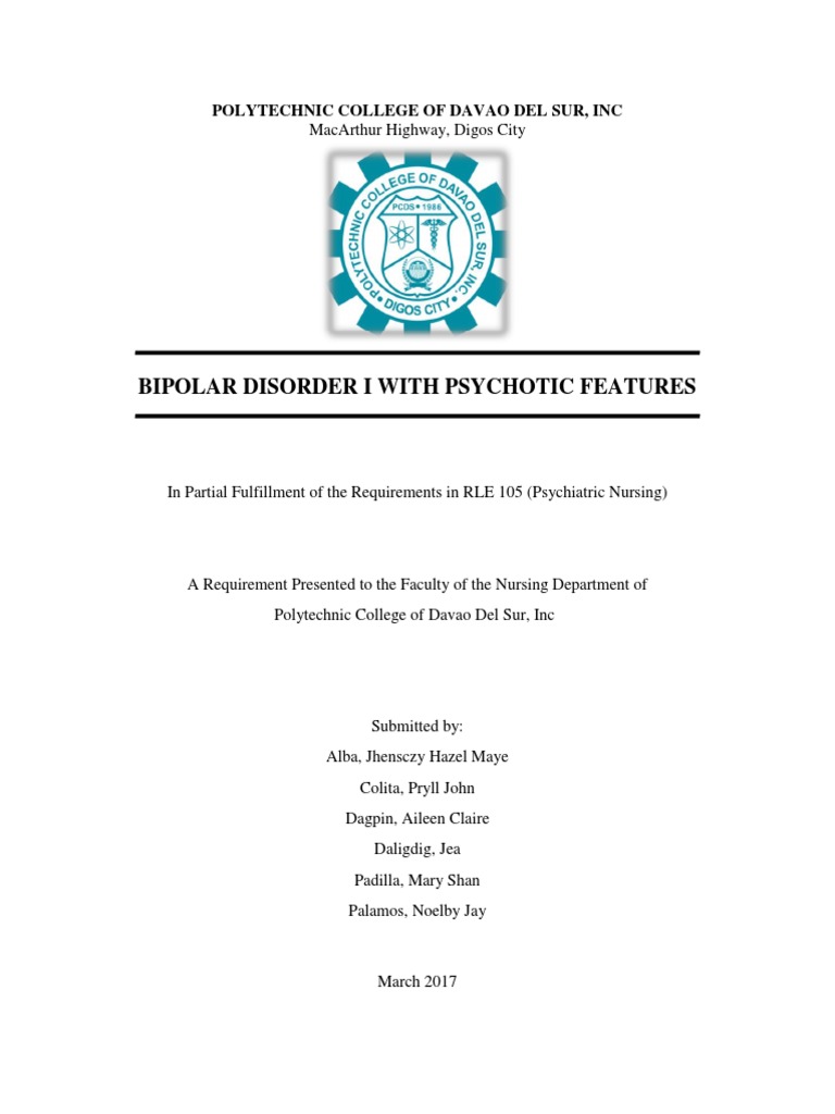 Bipolar 1 Case Presentation | PDF | Bipolar Disorder | Mania