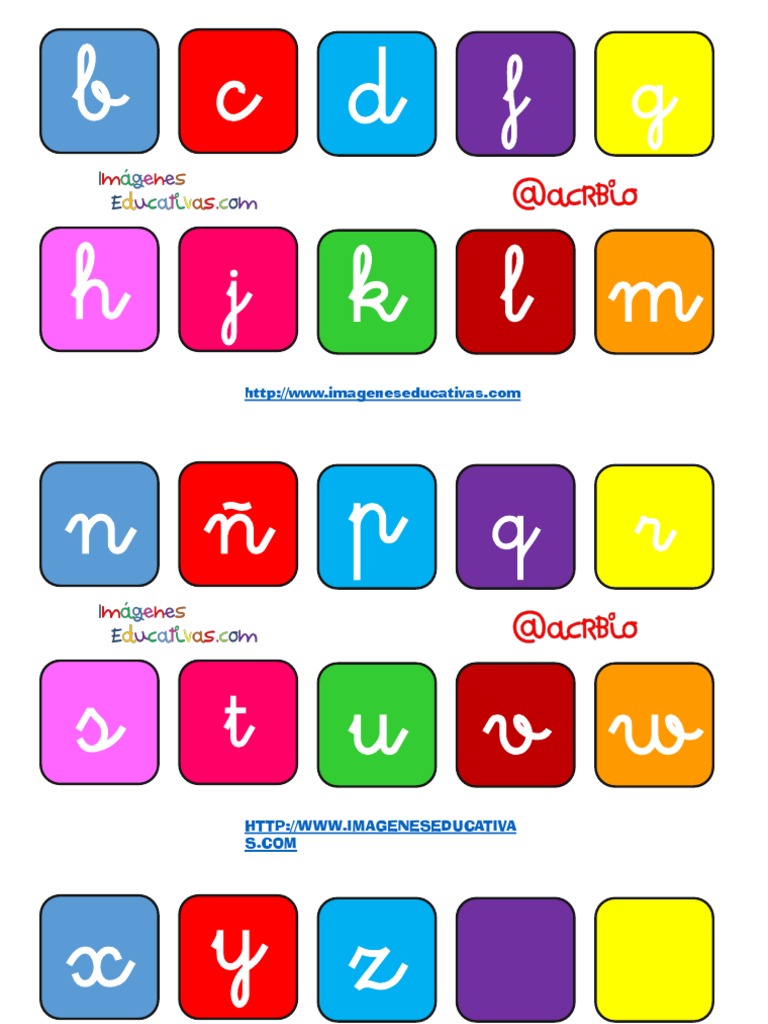 Abecedario Consonantes y Vocales | PDF | Crecimiento personal y profesional