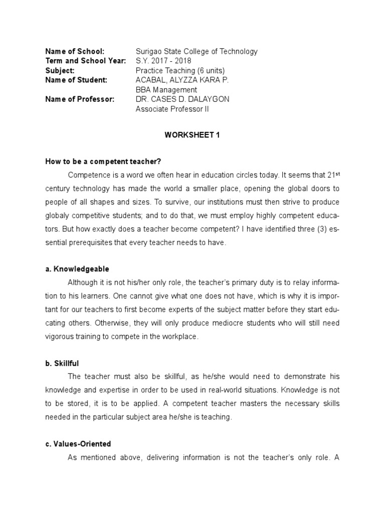 FS 7 Portfolio | PDF | Teachers | Curriculum