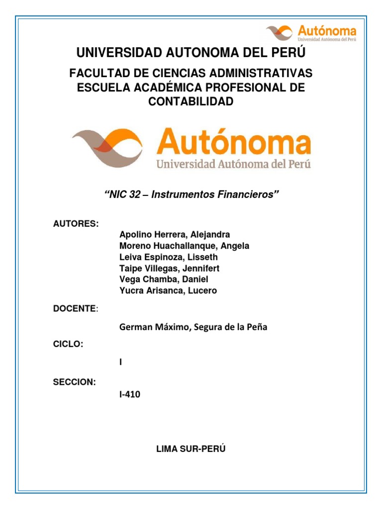 Nic 32 | PDF | Compartir (Finanzas) | Instrumento financiero