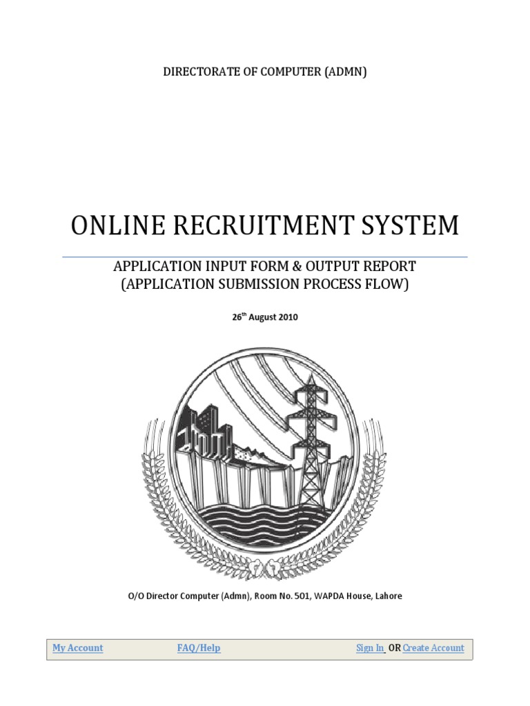 Recruitment Application Submission Process | PDF | Password ...