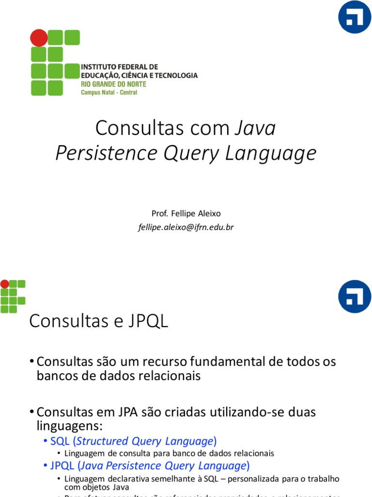 10 Consultas em JPQL | PDF | SQL | Programação de computadores