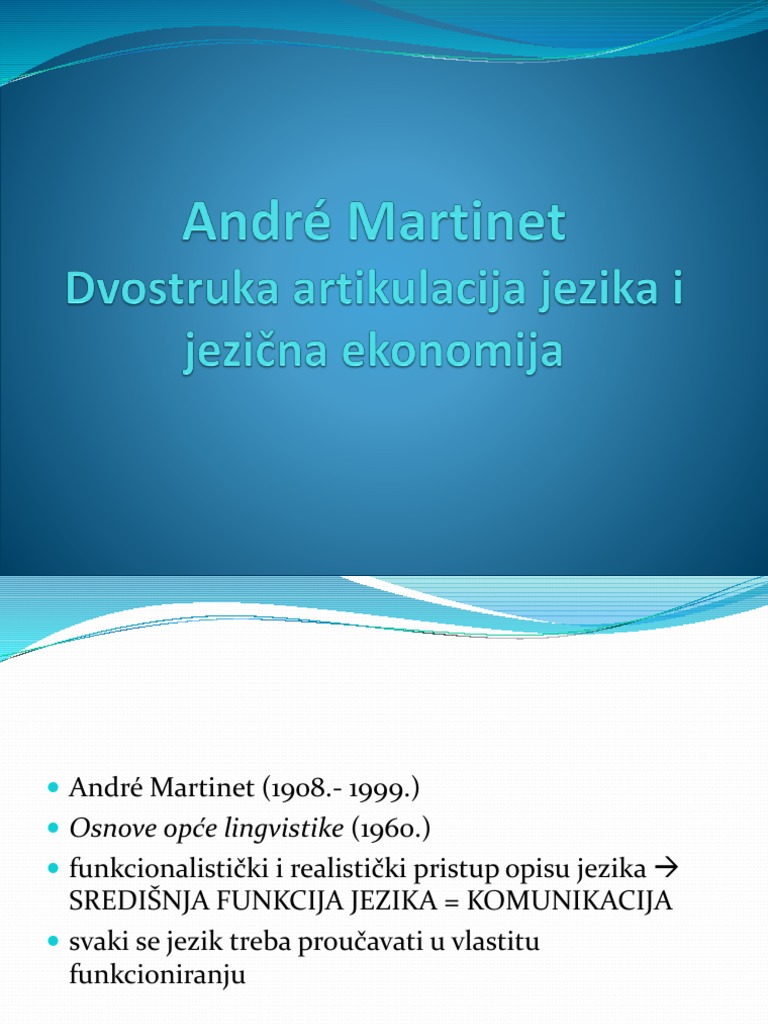 André Martinet | PDF