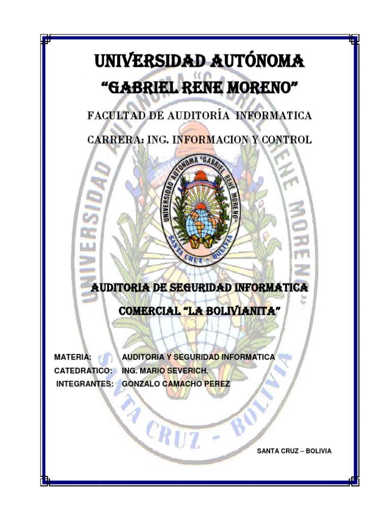 Caratula UAGRM | PDF | Comunidad andina | Educación más alta