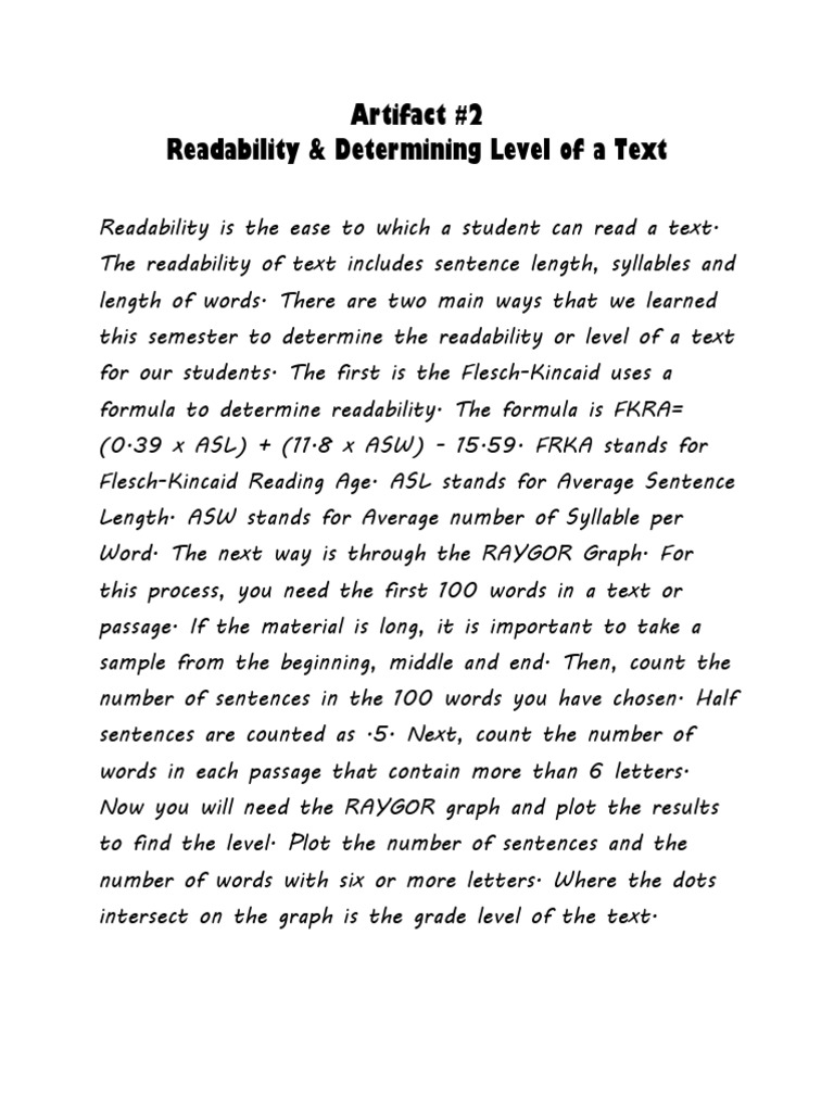 Comprehension Artifact 2 | PDF