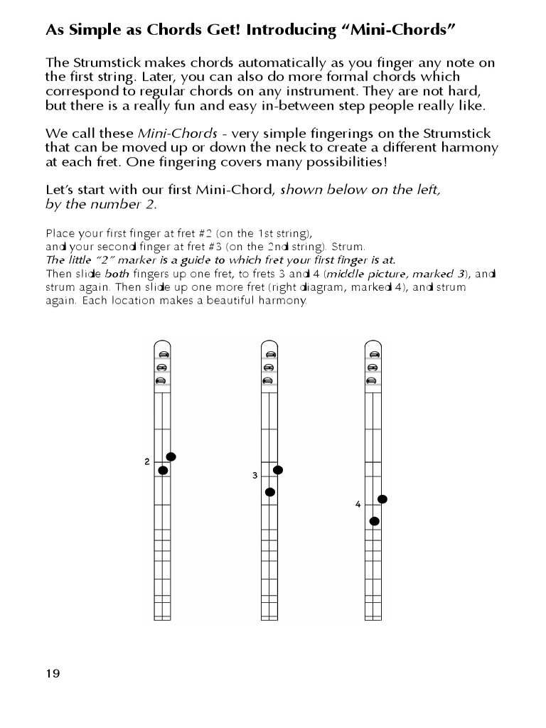 Mini-Chords Section PDF | PDF | String Instruments | Musical Instruments