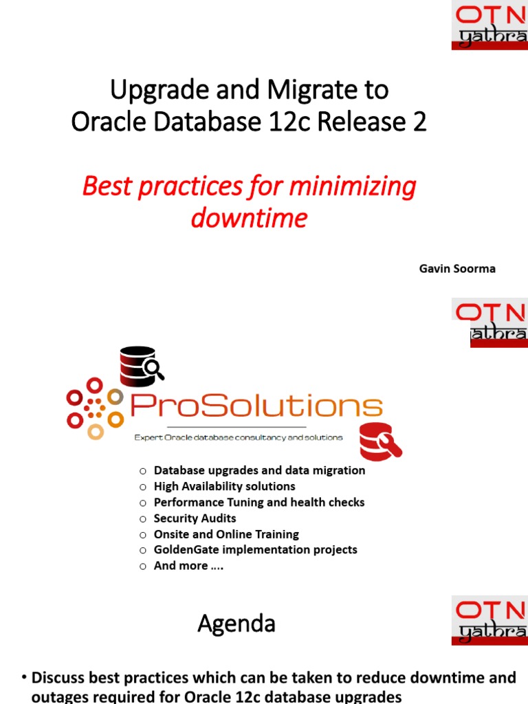 Gavin Upgrade And Migrate To Oracle Database 12c Release 2 Pdf Oracle Database Databases