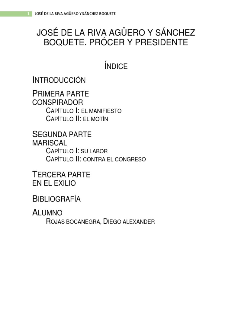 Riva Aguero | PDF | Perú | España