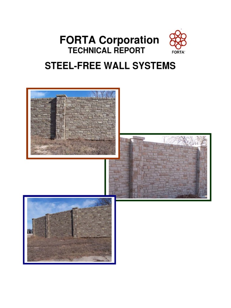 FORTA - Steel-Free Wall Panel Report | PDF | Precast Concrete | Concrete