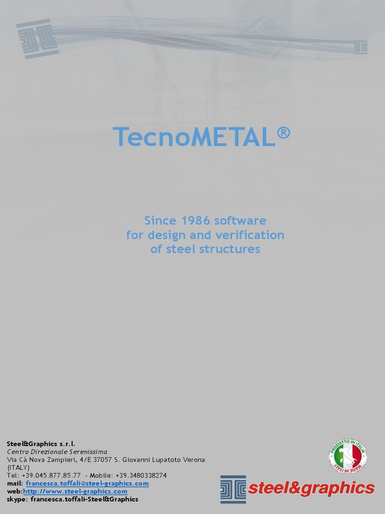 TecnoMETAL 2D Drawing | PDF | Button (Computing) | Screw