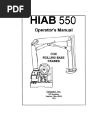 Hiab Operations and Maintenance Manual | PDF | Crane (Machine)