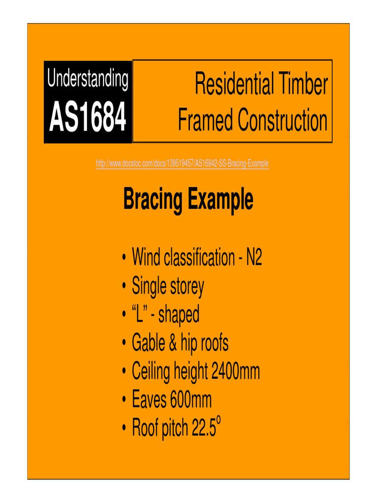 AS1684 SS N2HouseBracing | PDF | Truss | Roof