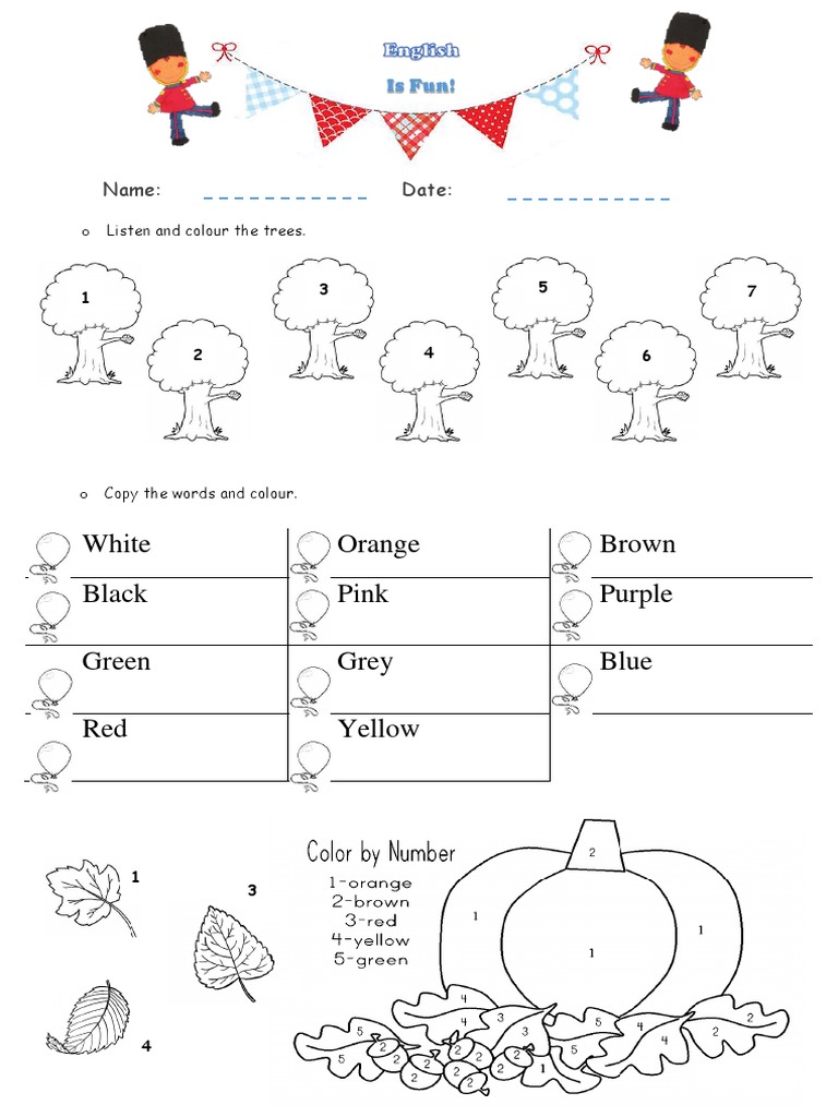 White Orange Brown Black Pink Purple Green Grey Blue Red Yellow | PDF