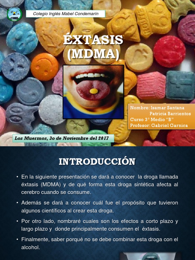 PRESENTACIÓN JUEVES- ÉXTASIS | PDF | Mdma | Drogas
