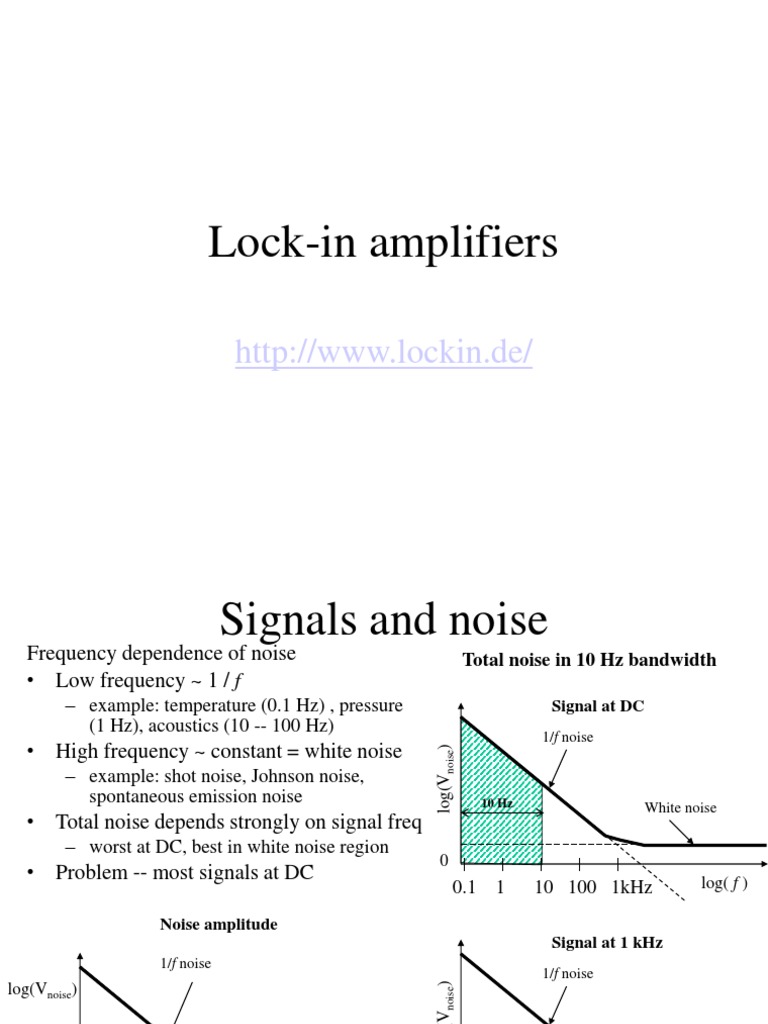 18 Lock in Amplifiers | PDF | Field Effect Transistor | Telecommunications