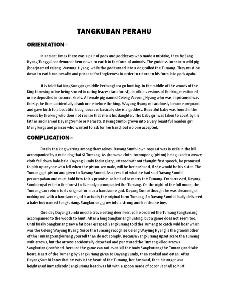 Tangkuban Perahu: Orientation | PDF | Cultural Anthropology | Folklore