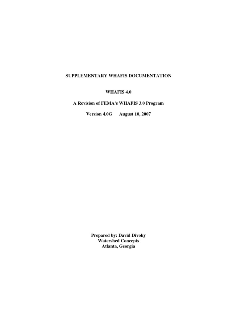 Whafis 4 Doc | PDF | Filename | Command Line Interface