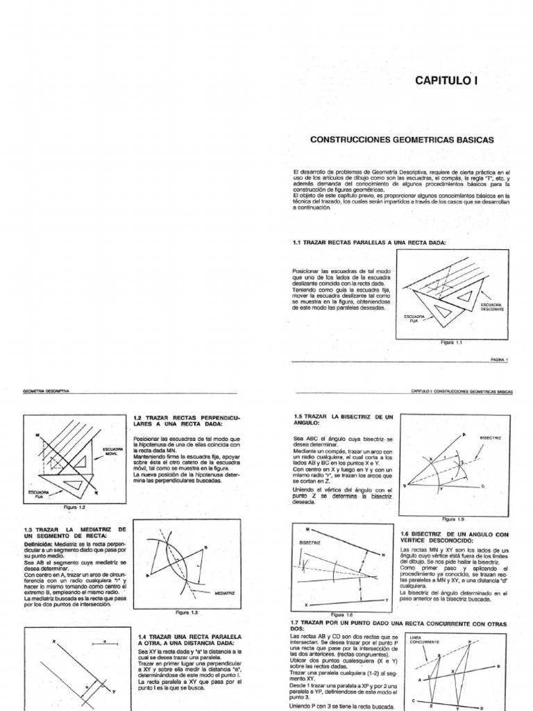 Construcciones Geometricas Básicas | PDF | Tangente | Circulo