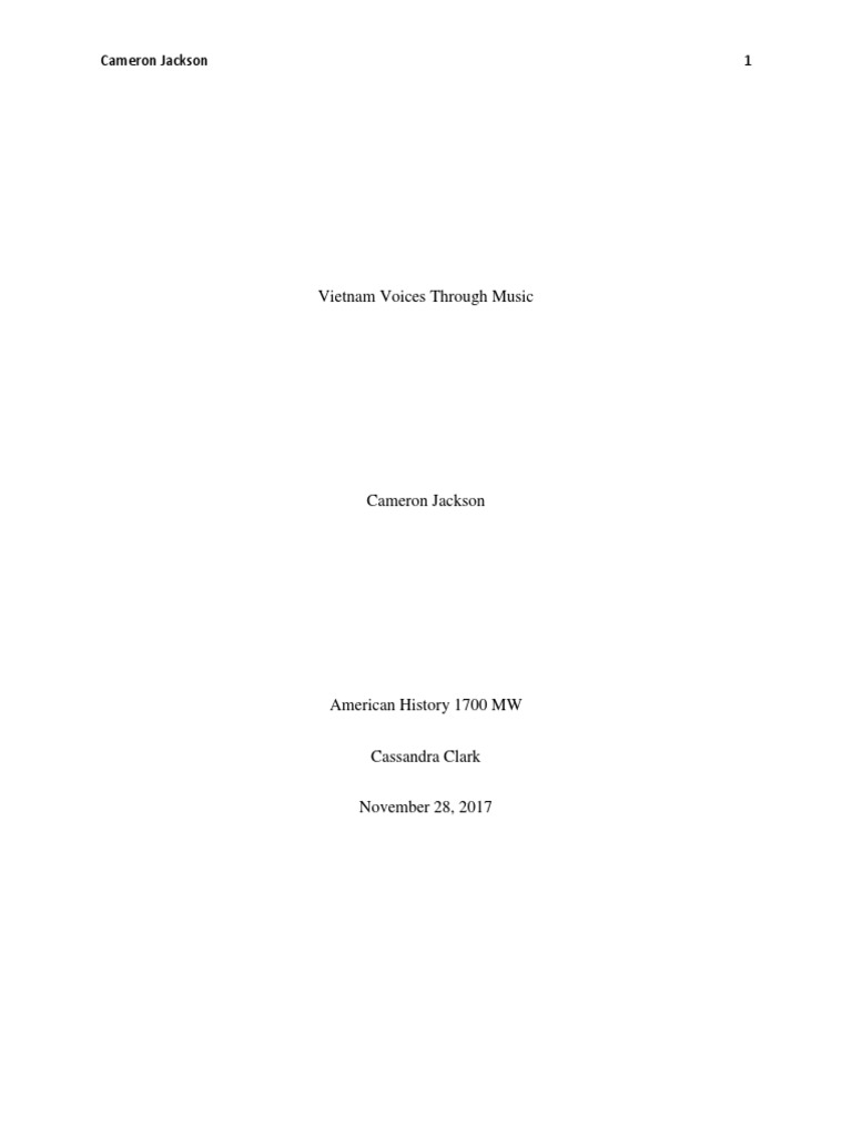 Vietnam Voices Through Music | PDF | Martin Luther King Jr. | John Lennon