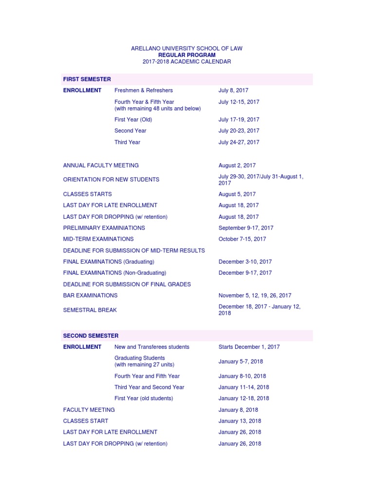 AUSL Academic Calendar | PDF | Academic Term | Educational Organizations