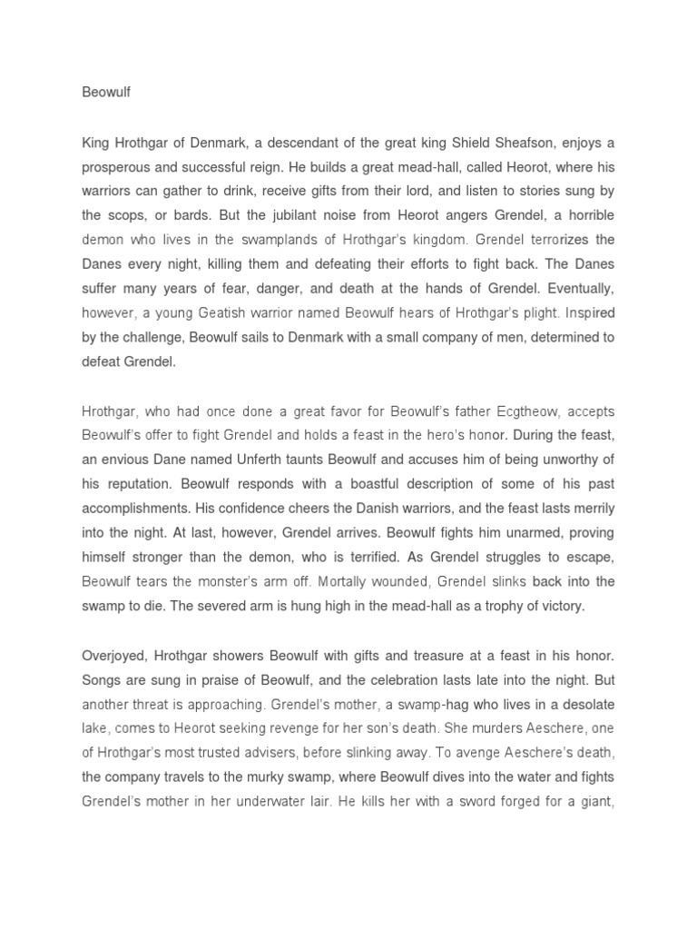 Beowulf | PDF | Lancelot | Adam And Eve